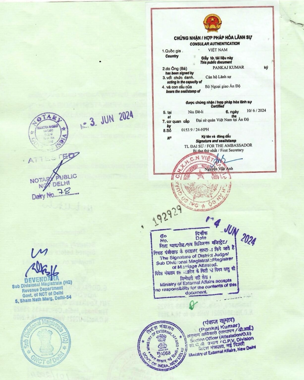 Driving Licence Attestation | Extract | MEA & Embassy Services